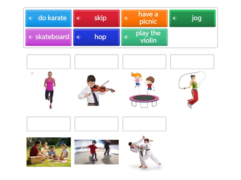 Smiles 3 Module 1 Unit 2 Vocabulary - Match up