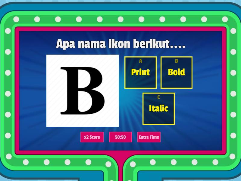 Kuis TIK Kelas 3 - Gameshow quiz