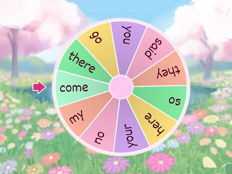 Tricky words - Spin the wheel