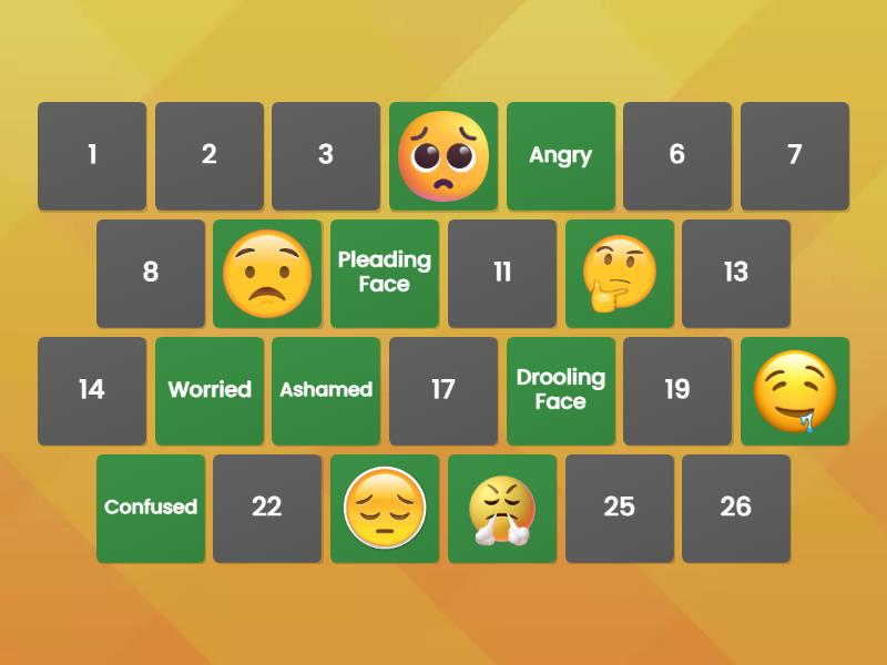 Emotions & Emojis Matching - Matching pairs