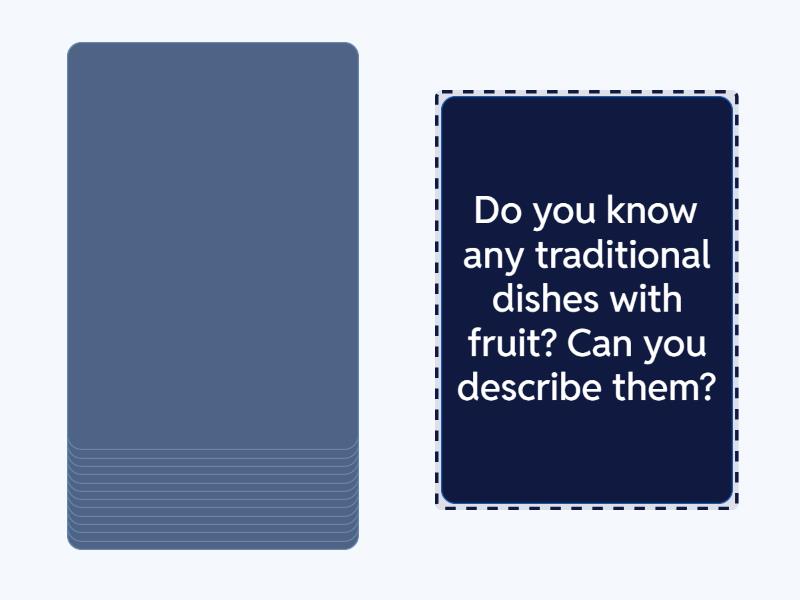 Discussing Fruit - Speaking cards