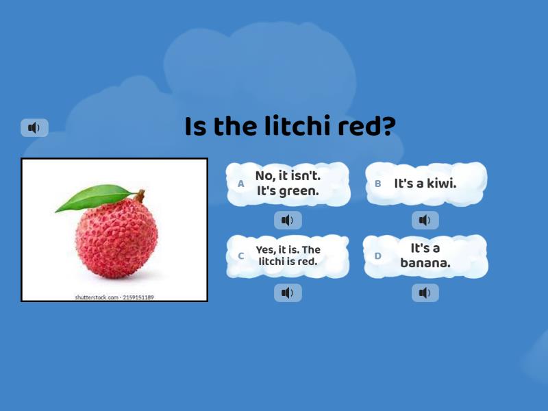 Unit 6: fruit - lesson 3 structure - Quiz
