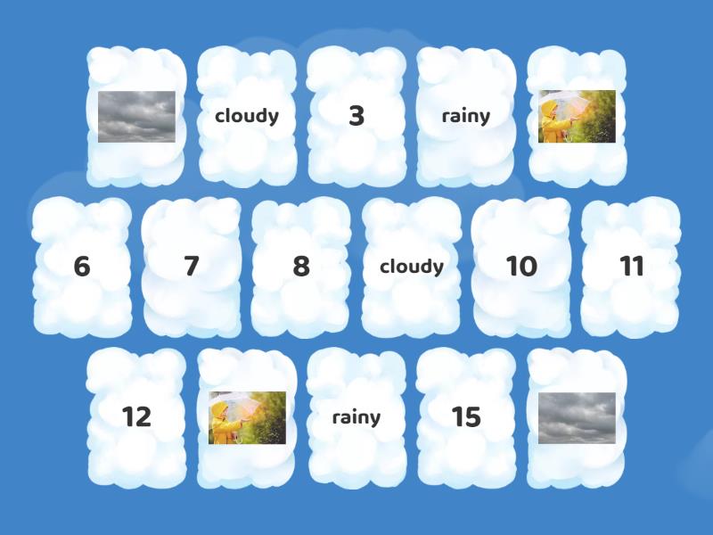 Rainy game - Matching pairs