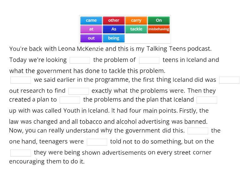 Roadmap B2 Unit 2C Listening p.16 - Complete the sentence