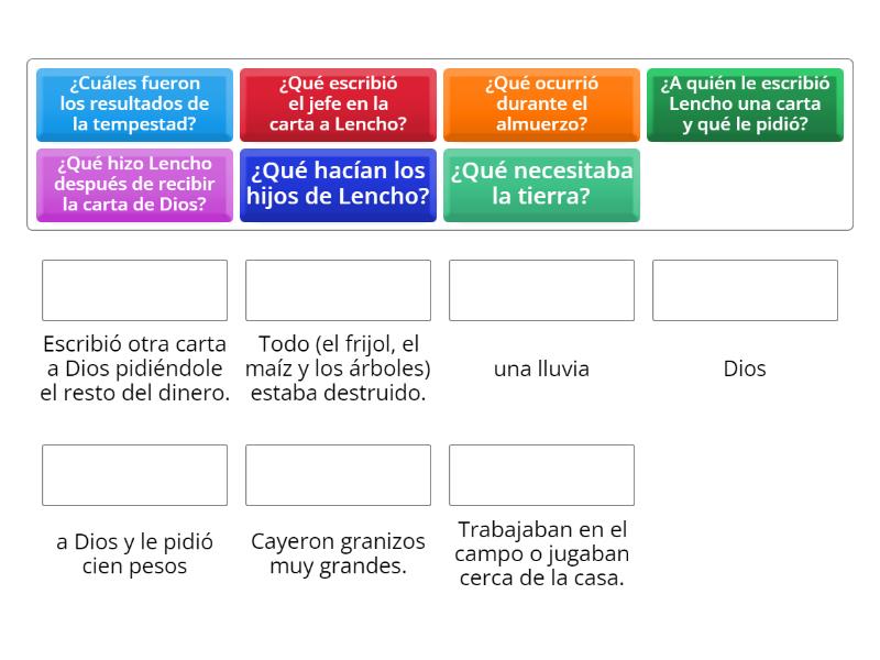 Una carta a Dios - Match up