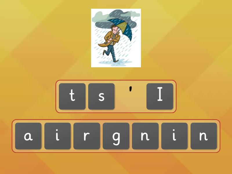 Family and Friends 2 Unit 10 It's hot today - Anagram