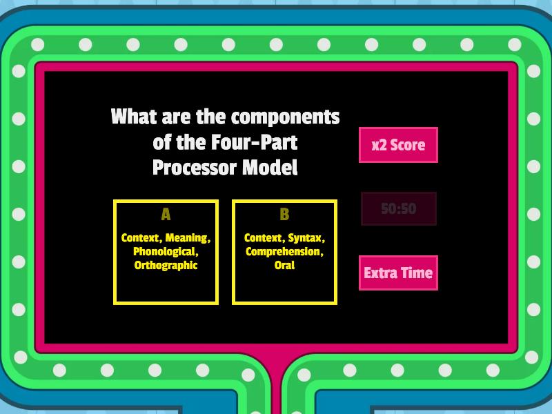 The 4 Processors - Gameshow quiz
