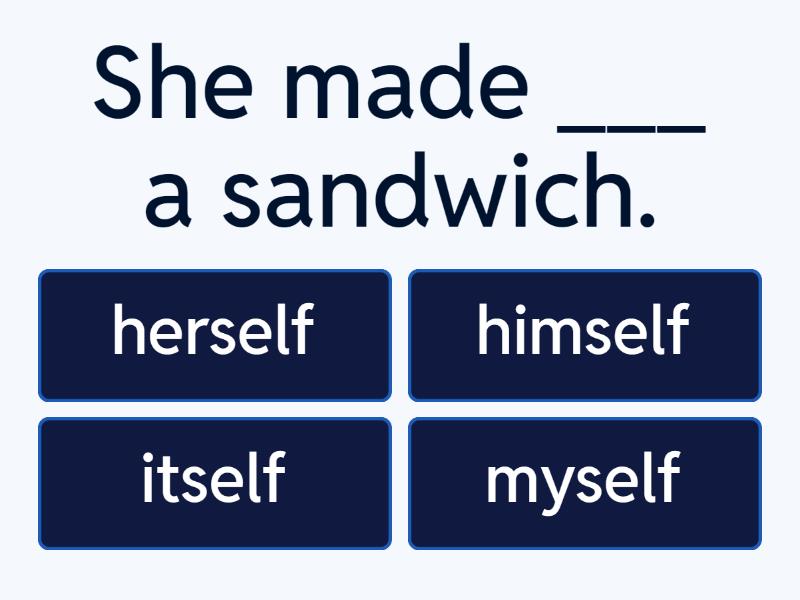 Reflexive Pronouns - Quiz