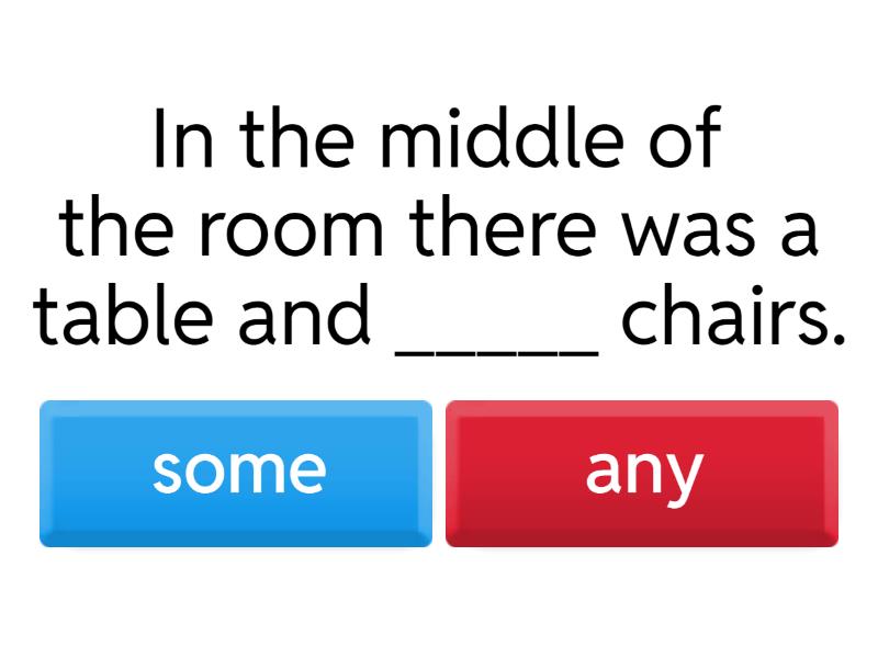 Quantifiers: some / any - Quiz