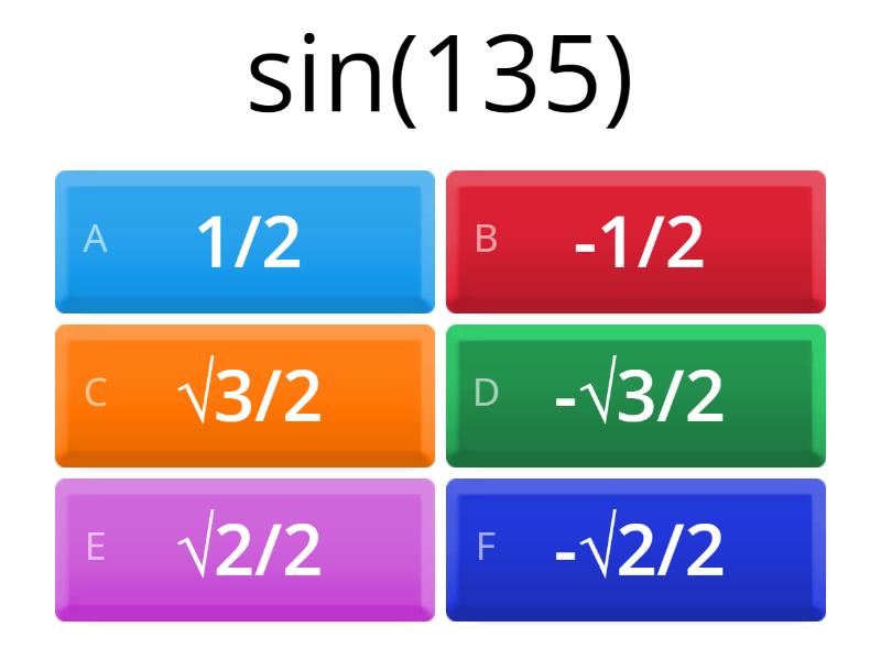 Unit Circle Practice (sine, cosine, tan) - Quiz