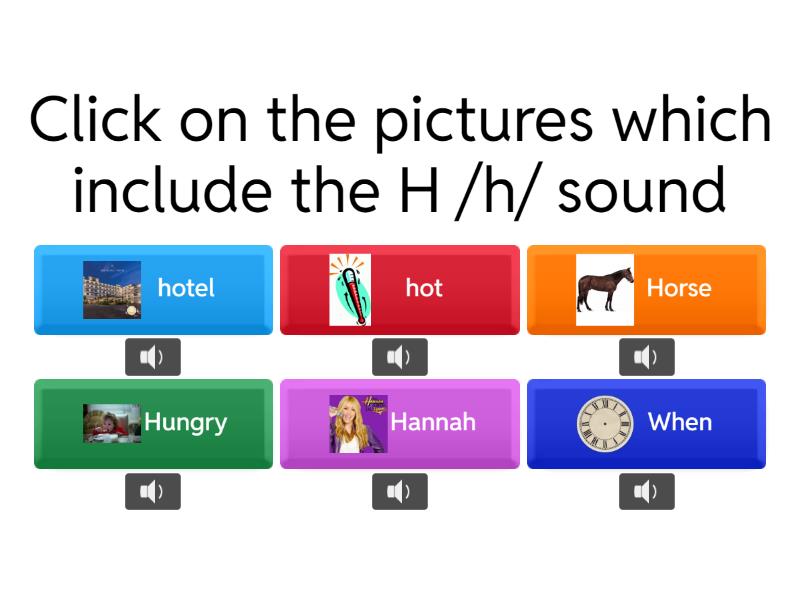 W and H sounds - Quiz
