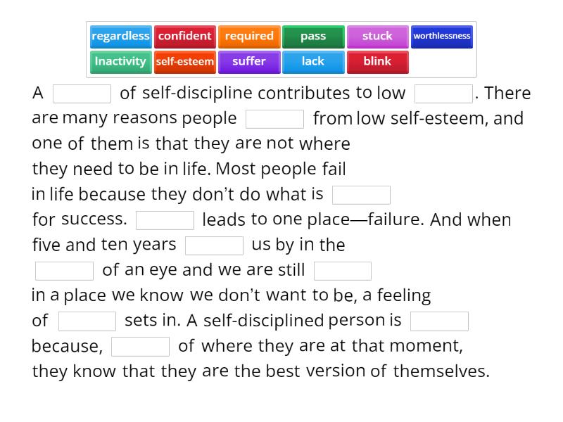 Power of discipline Chapter 2 The benefits of self-discipline ...