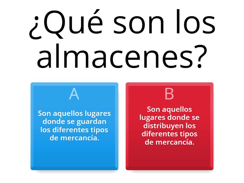 Almacenes y Transportes - Cuestionario