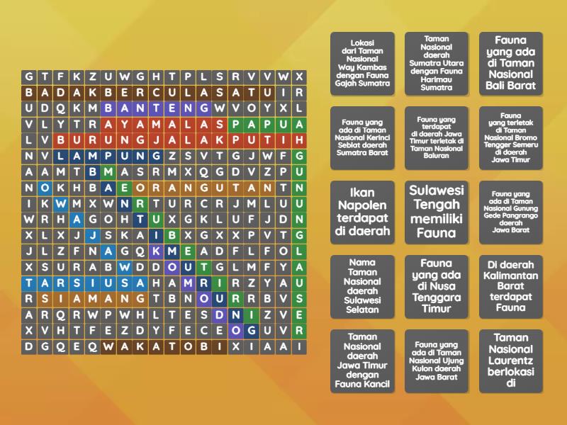 Teka-teki silang - Wordsearch