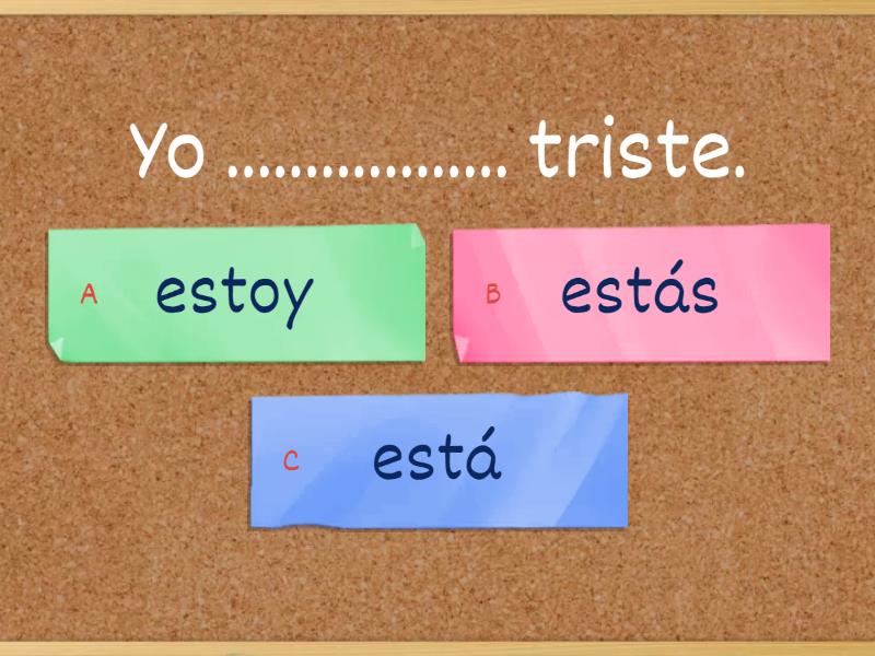 Grado 4 Tarea 2 (Emociones y verbo estar) - Submarino - Quiz