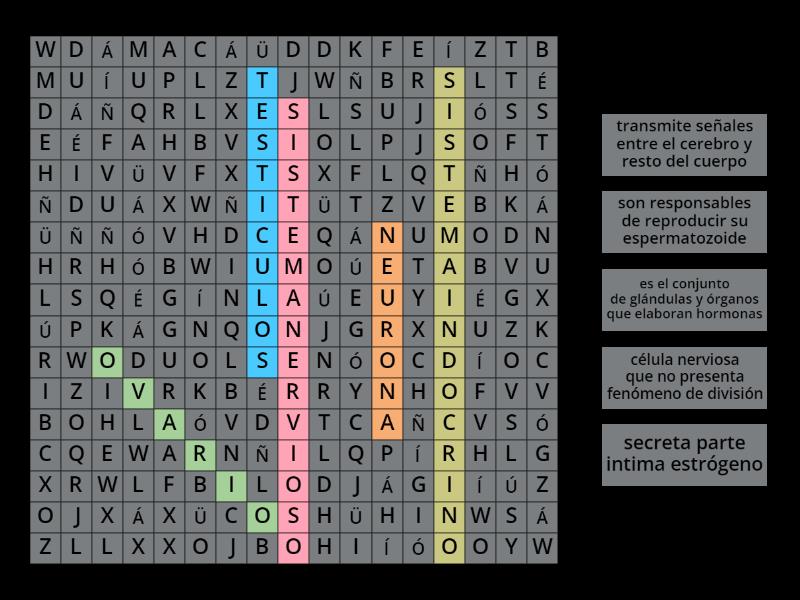 biologia - Sopa de letras