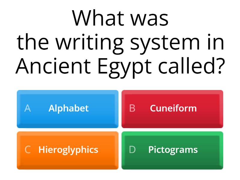 Ancient Egypt - Grade 5 - Quiz
