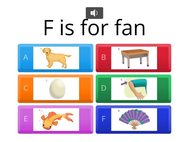 Letters D E F - Oxford Phonics World 1 - Quiz