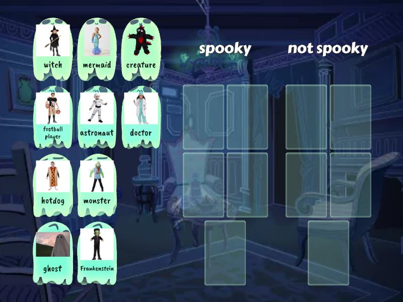 SP- Blends Spooky/Not Spooky Sort - Group sort