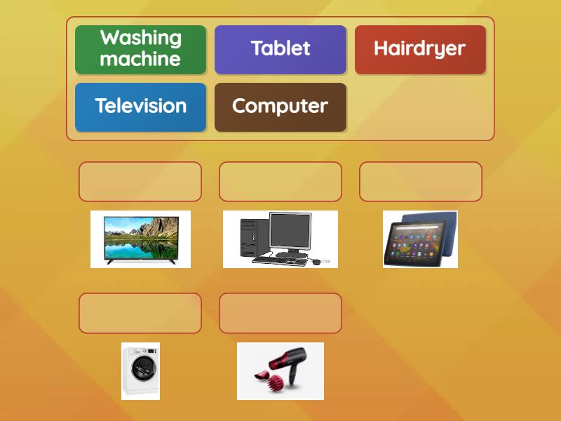 Match the technology - Match up