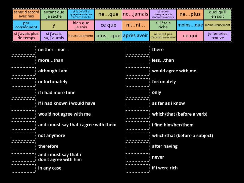 Complex structures - - Match up