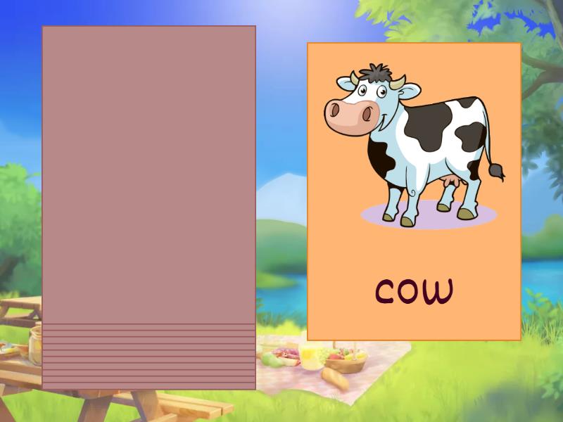 Farm animals. - Speaking cards