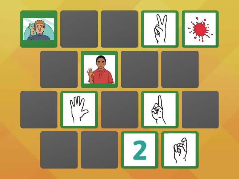 Auslan Handshapes - Matching pairs