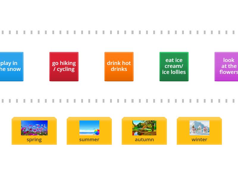 Book 2B Ch.6 activities and seasons - Speed sorting