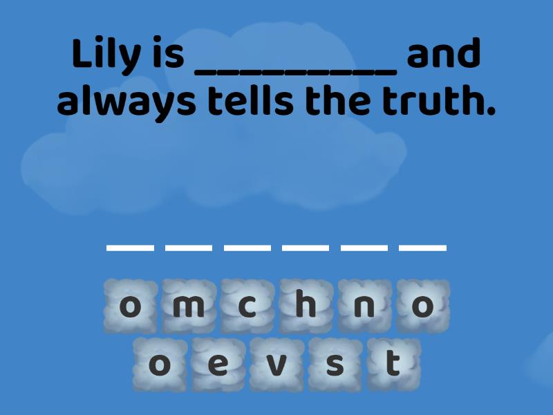 : Character Traits - Spell the word