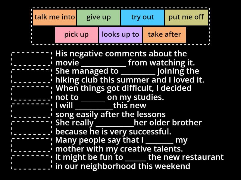 2C Focus 3 - Match up