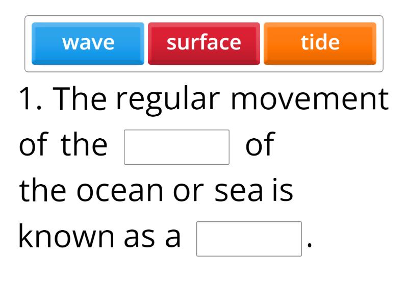 Movements of the ocean. Waves, tides, currents. Social Studies ...