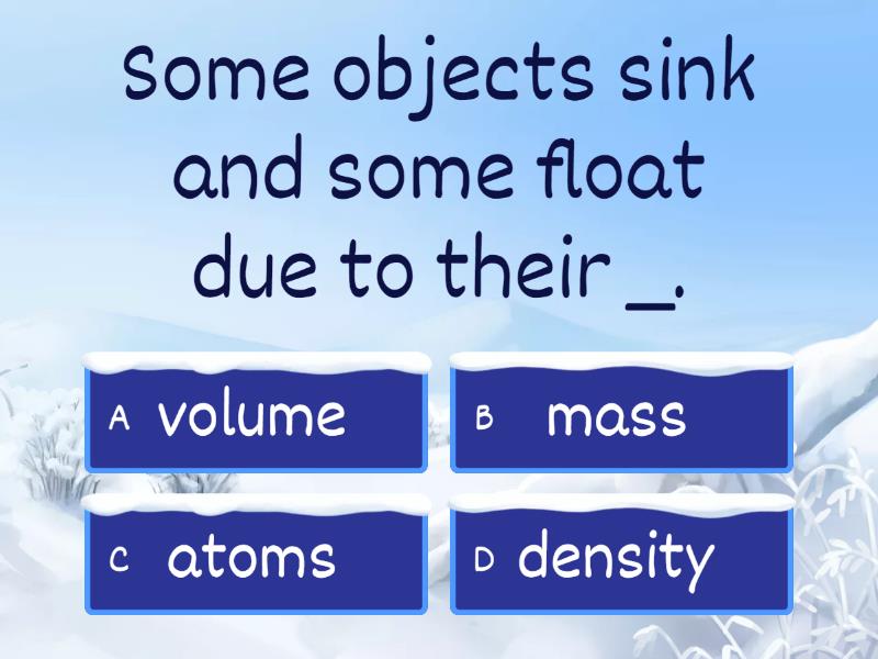Intro to Density - Quiz
