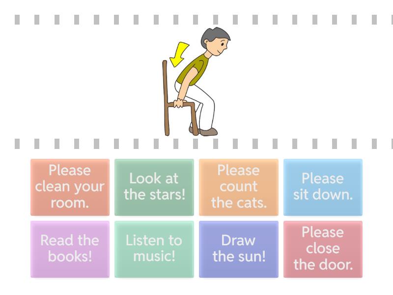 Imperative Sentences worksheet - Cada oveja con su pareja