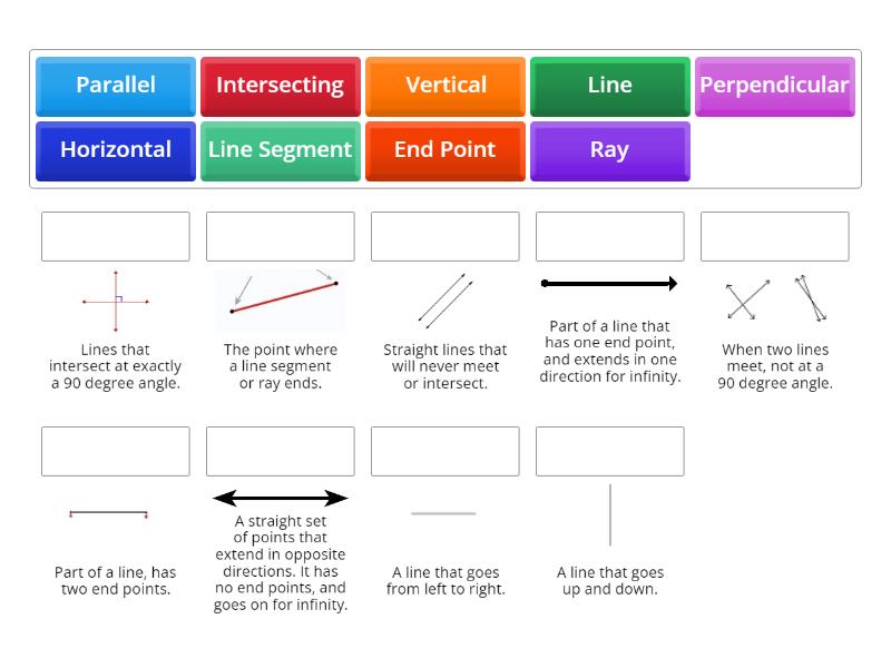 Types of Lines - Match up