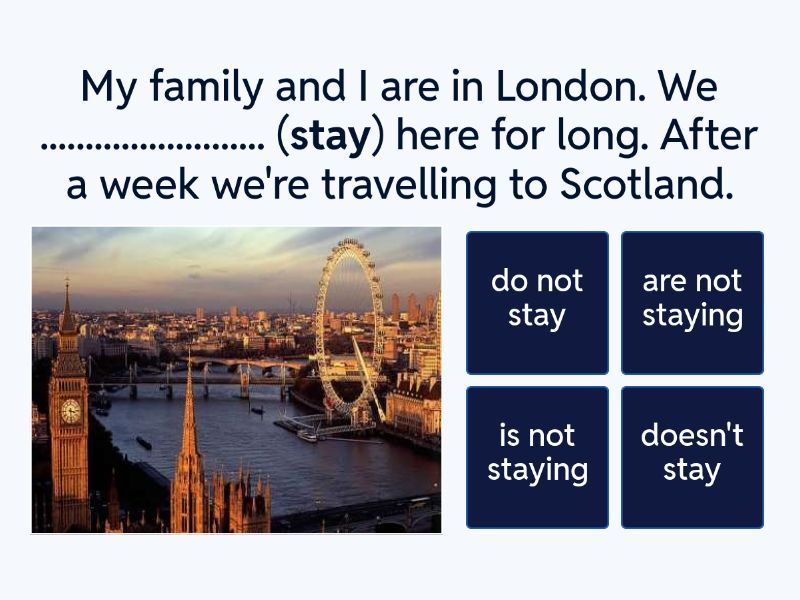 Present Simple vs Present Continuous - Quiz