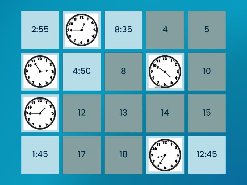 Matching Digital and Analog Time Clocks (5 minute intervals) - Combine ...