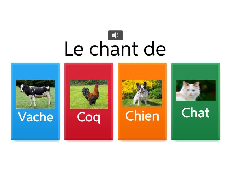Identifier les cris des animaux de la ferme - Quiz