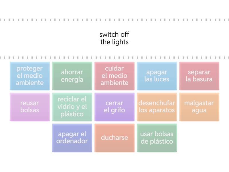 SMART START: el medio ambiente - Find the match