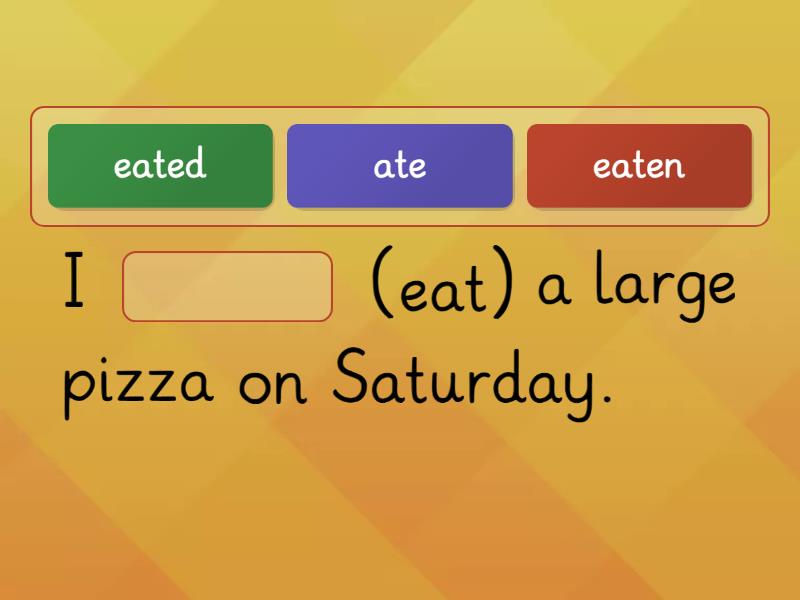 Past simple - irregular verbs - Complete the sentence
