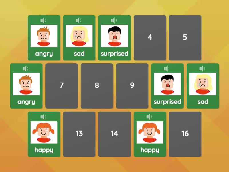 Emotions (identical) - Matching pairs