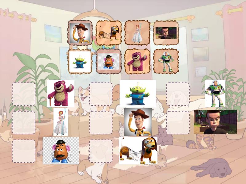 Toy Story Matching game - Match up