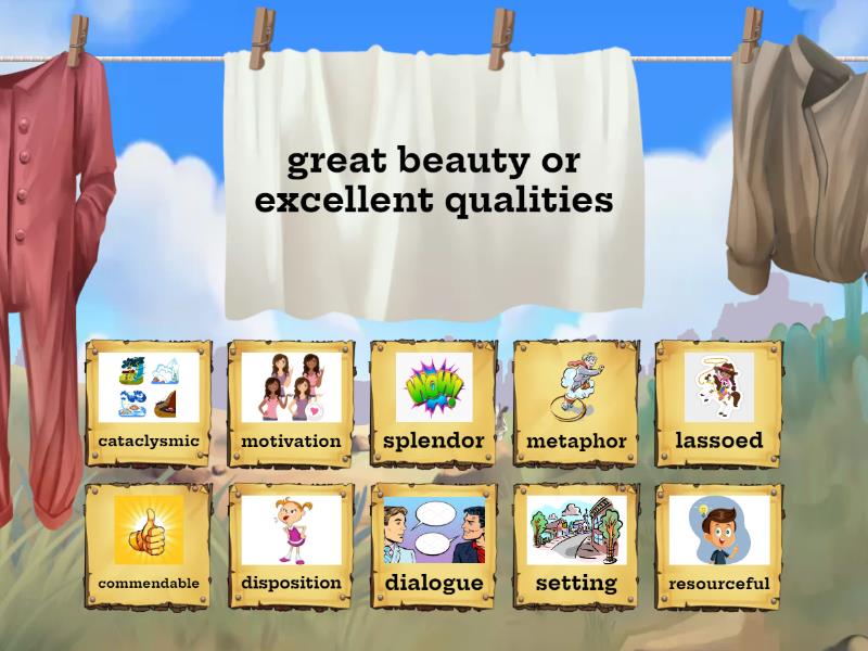 "Thunder Rose" Text-Specific Vocabulary - Find the match