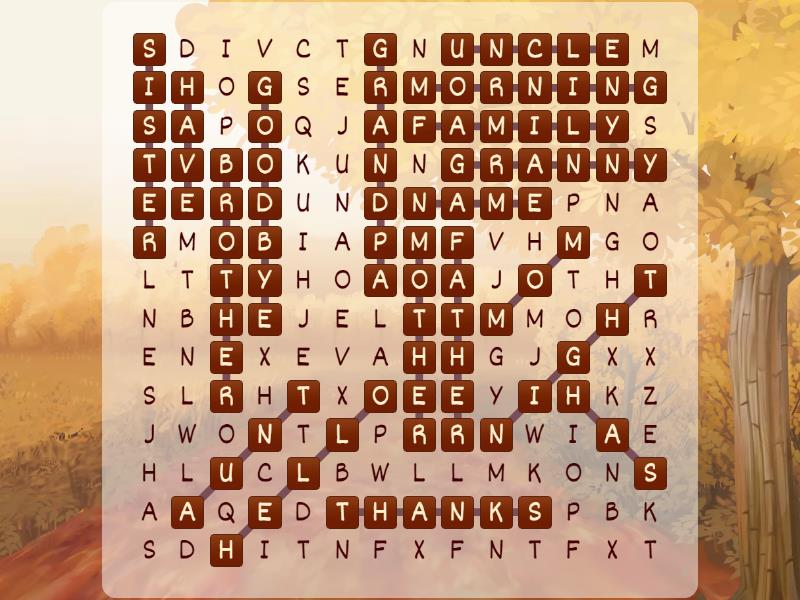 English 1 - Wordsearch