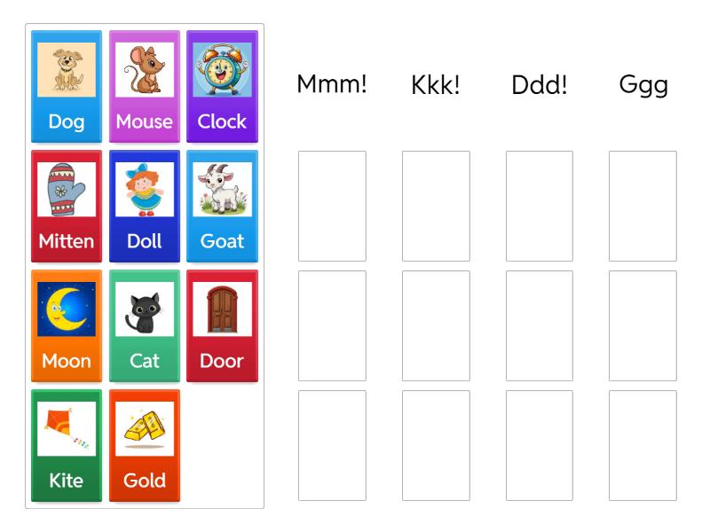 Sort The Words - Group sort