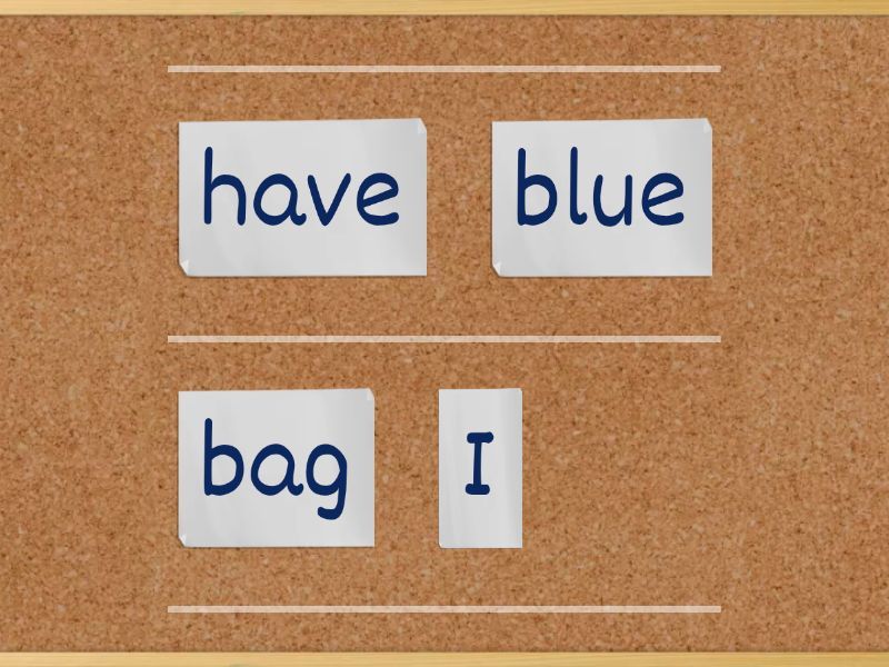 Making sentences grade 7 - Unjumble