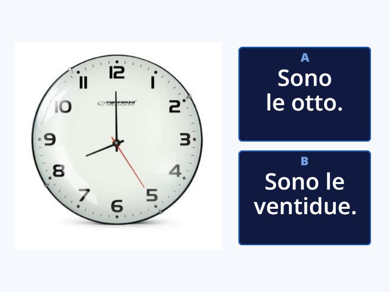 Che_ore_sono? - Quiz