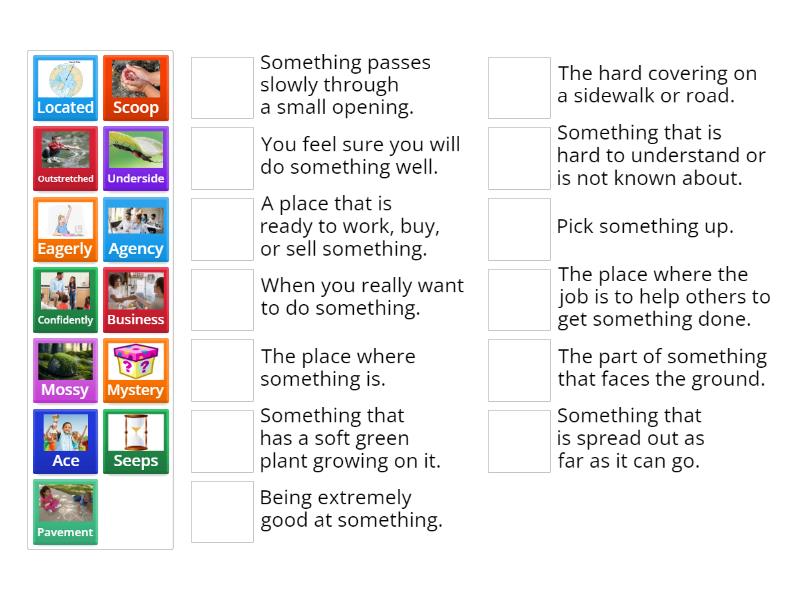 Academic vocabulary weeks 1,2 - II term - Match up
