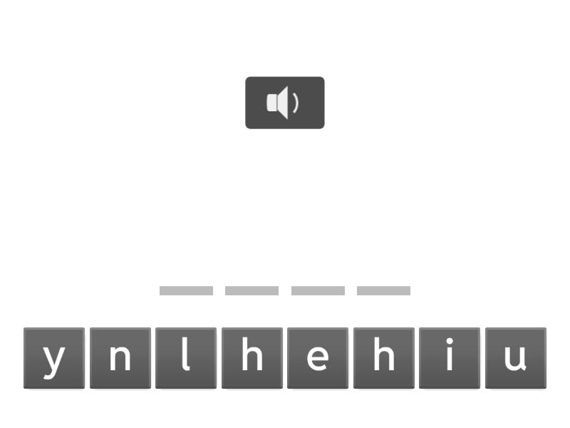 U3 Words - Spell the word