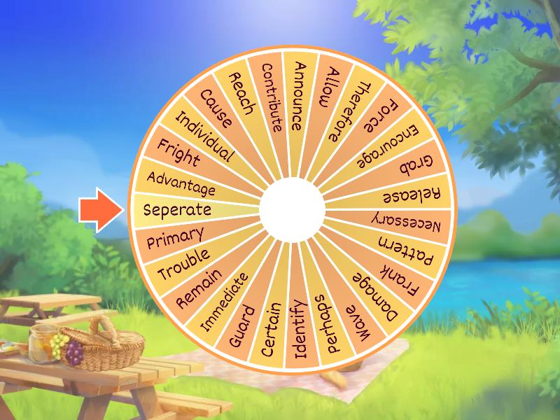 A1 Vocabulary - Spin the wheel