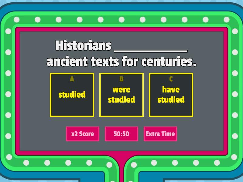 ENGLISH 6 GRAMMAR REVIEW - Gameshow quiz